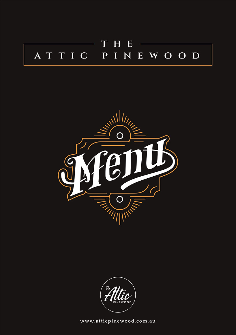 Attic Pinewood Restaurant Menu